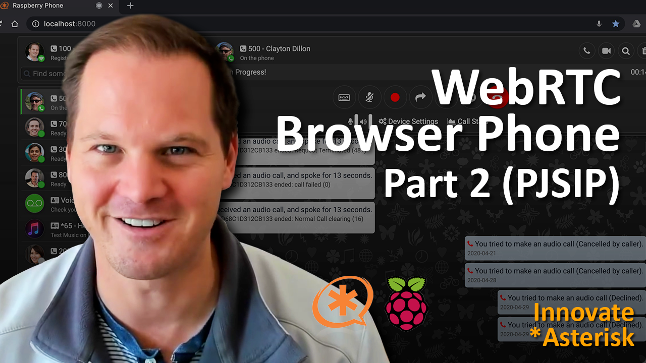S1e11 Webrtc Browser Phone With Asterisk And Raspberry Pi Part 2 Pjsip Innovate Asterisk 